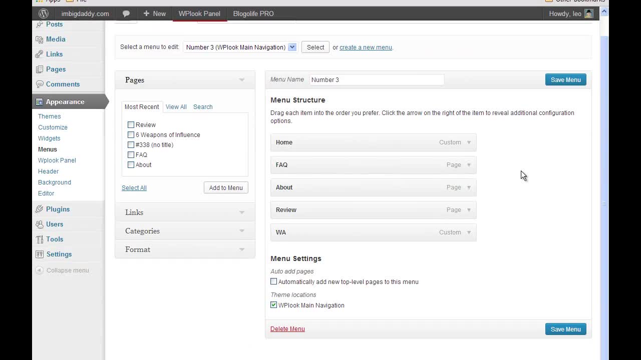 Setting Menu Links To Open In New Browser