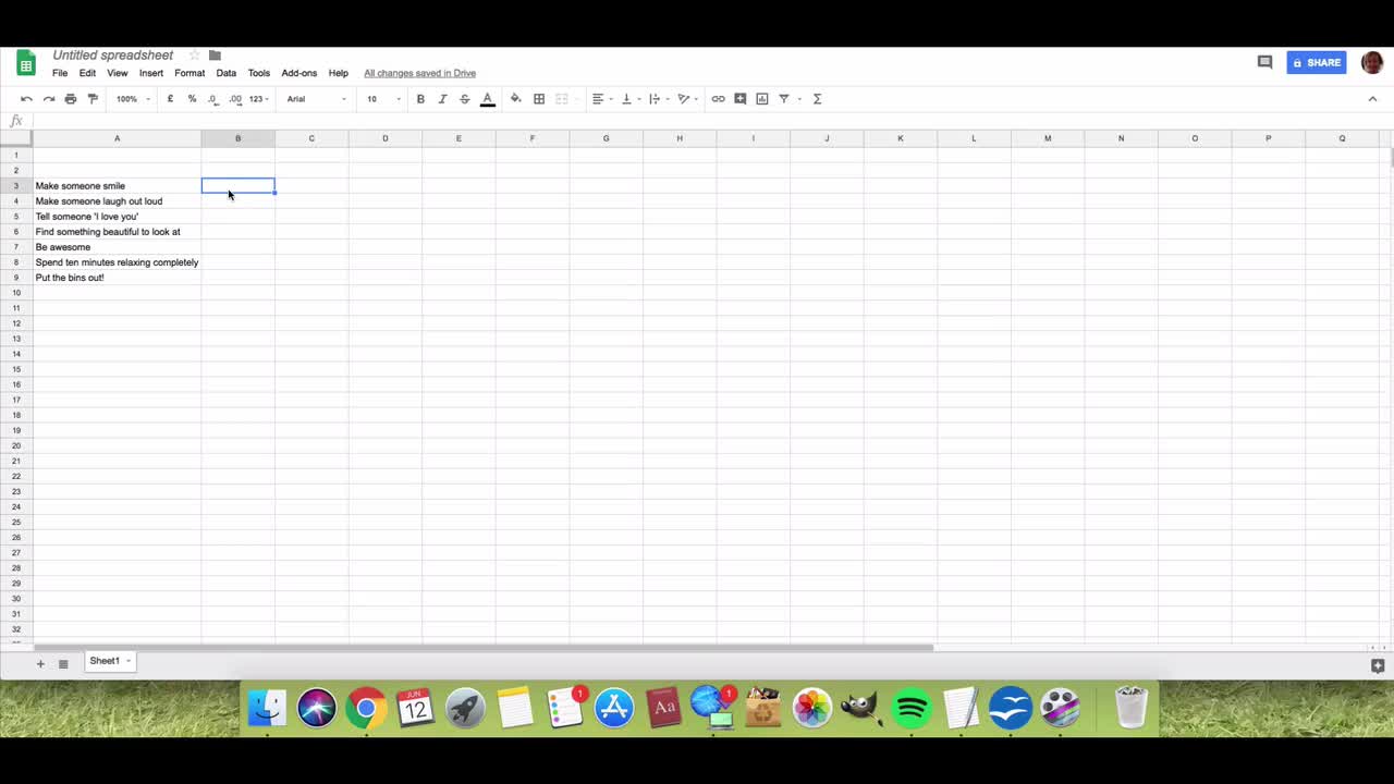 Tick Boxes With Google Sheets